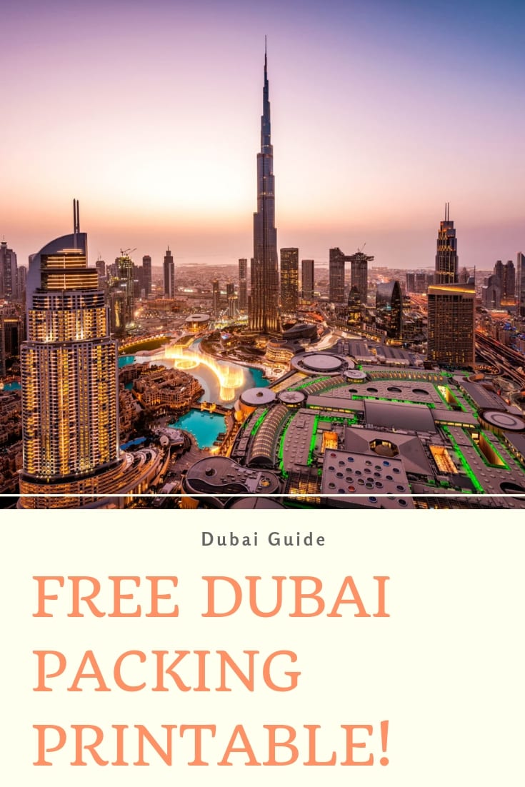 What to pack when travelling to Dubai in 2022?